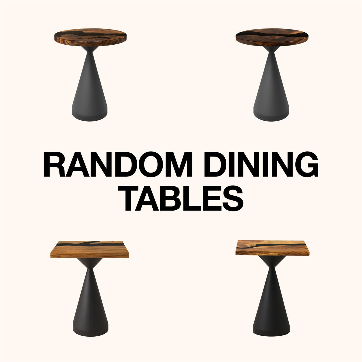 RANDOM DINING TABLES - Unique Styles Every Time - Lumber Grand