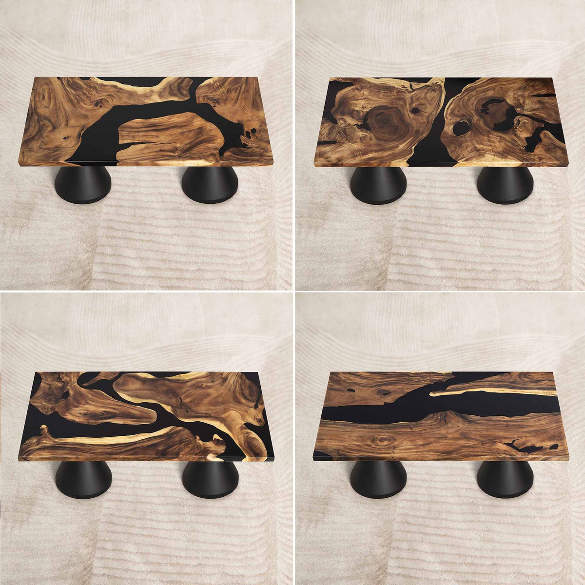 RANDOM RECTANGLE TABLE TOP - Durable & Unique Design - Lumber Grand
