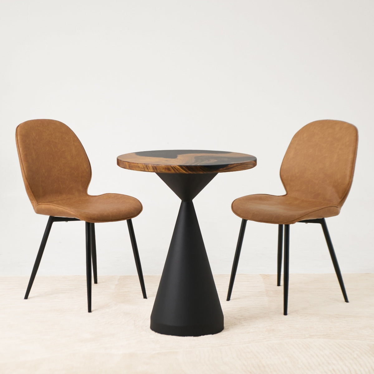 Round Epoxy Dining Table 23" Diameter - Lumber Grand